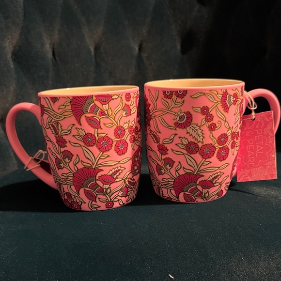 Petal & Pearl | Dining | Pair Of Petal Pearl Soft Touch Coffee Mugs ...